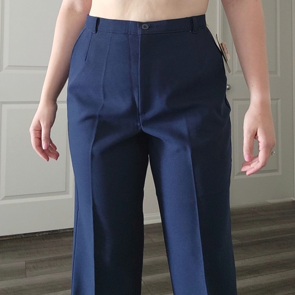 Bend Over | Pants & Jumpsuits | Bend Over Vintage Navy Blue Trousers ...